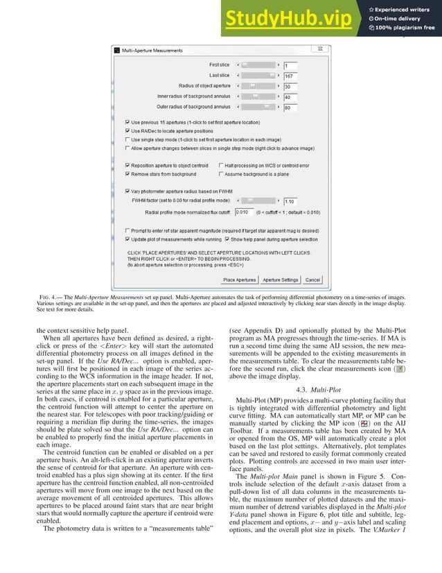 Astroimagej Image Processing And Photometric Extraction For Ultra-Precise Astronomical Light ...