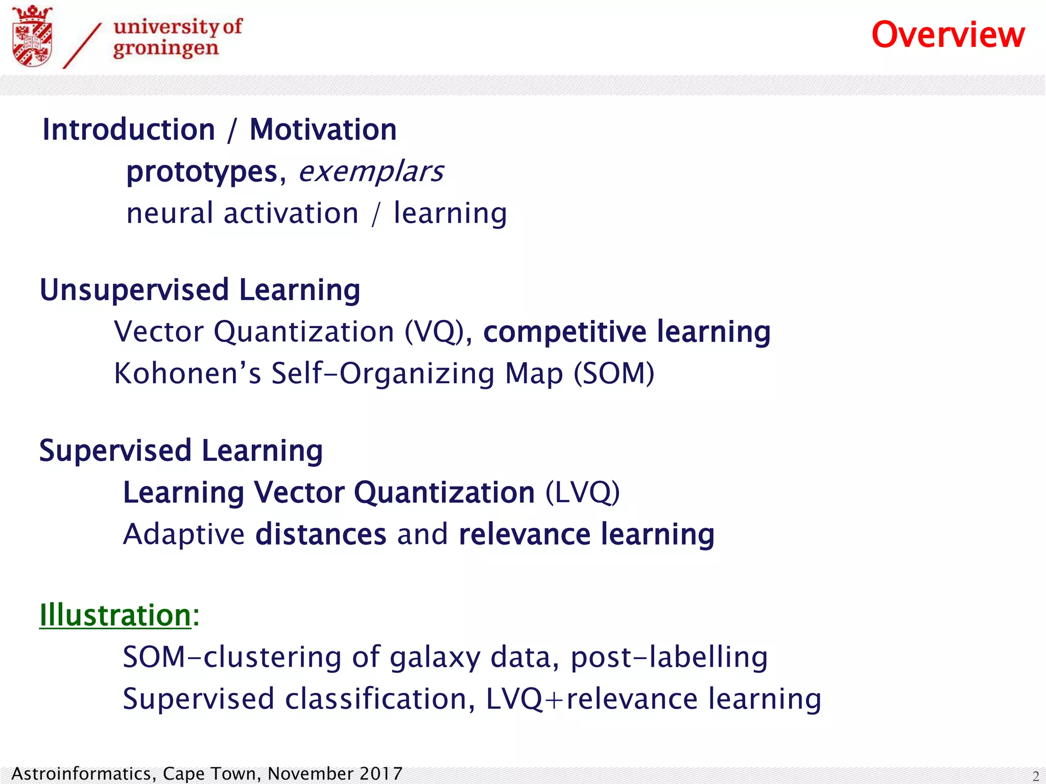 2017 Prototype Based Models In Unsupervised And Supervised Machine