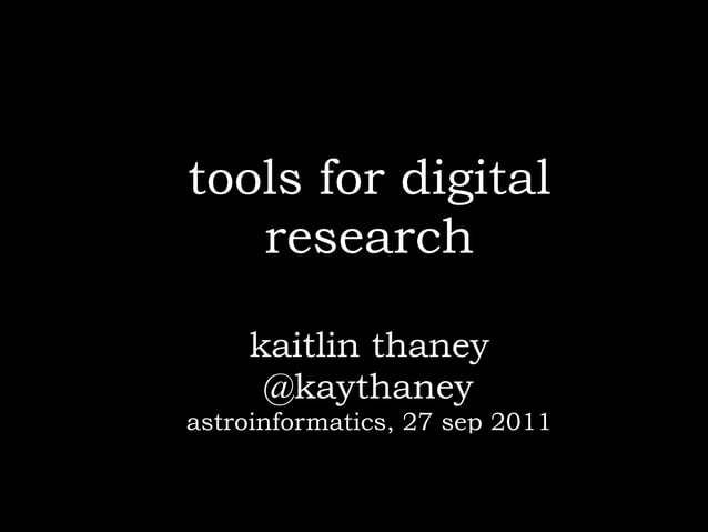 Astroinformatics 2011 | PPT