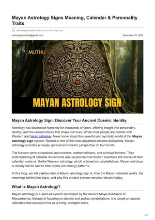 astrologermuthu.com-Mayan Astrology Signs Meaning Calendar Personality ...