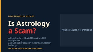 Exposing Digital Deception in Online Astrology: The Lunar Astro Scam ...