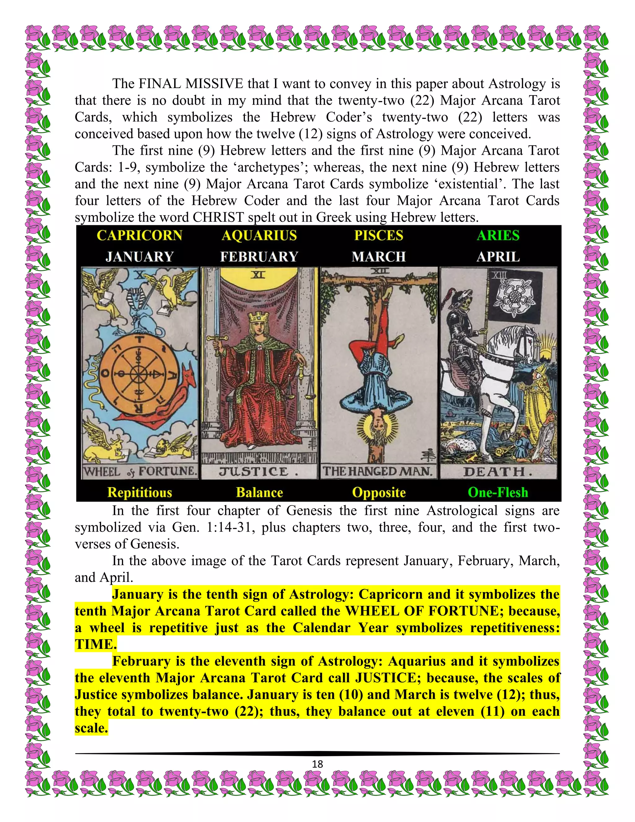 Astrology symbolized esoterically throughout the genesis creation ...