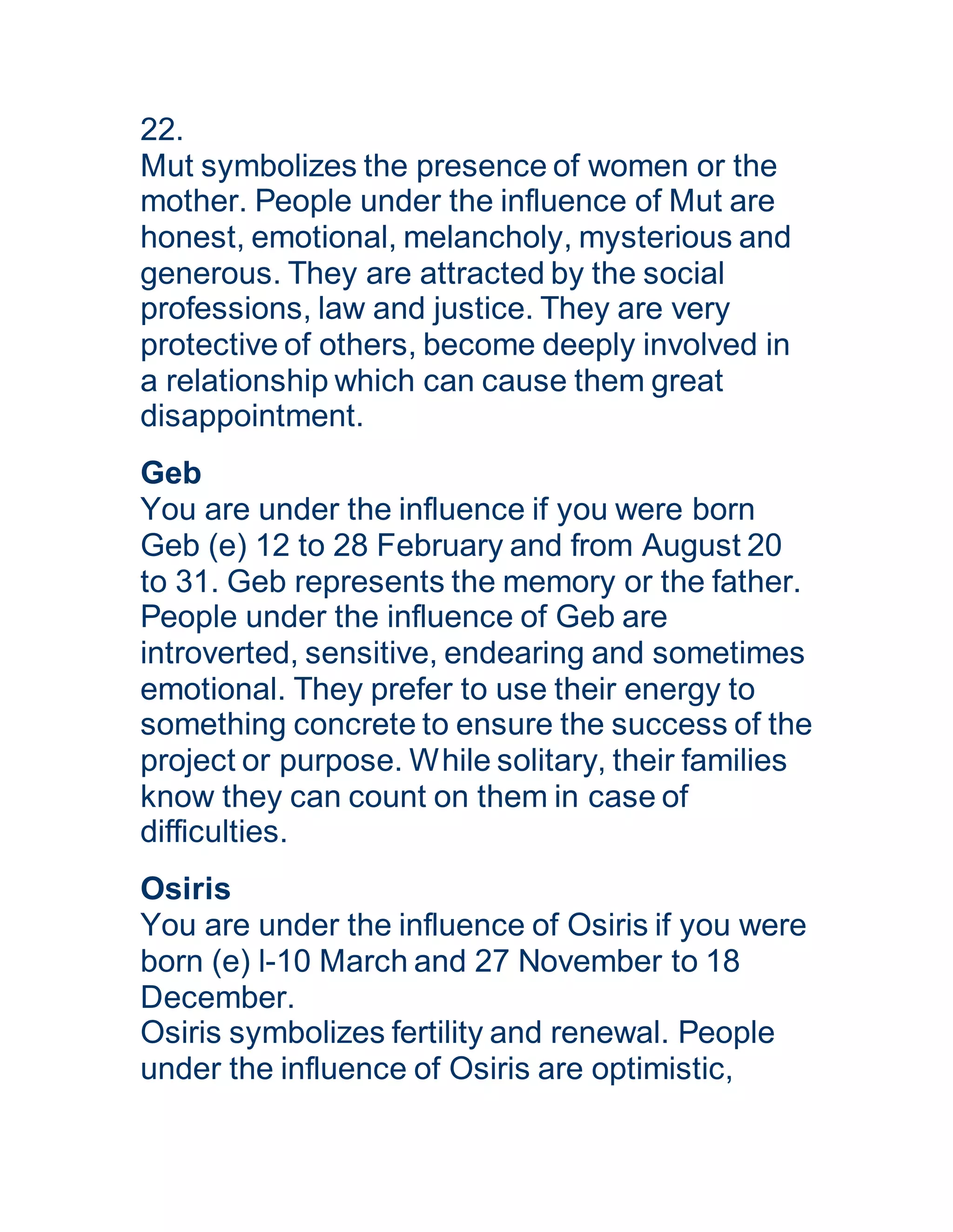 Astrology worldwide @ egyptian signs. | DOCX