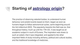 WHAT LED TO ASTROLOGY ORIGIN | PDF | Astrology | Religion & Spirituality