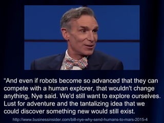 Astronauts and Robots 2015: NASA | PPT | Robotics | Technology & Computing