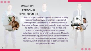 Importance of strong leadership/ A valueable leader | PPT