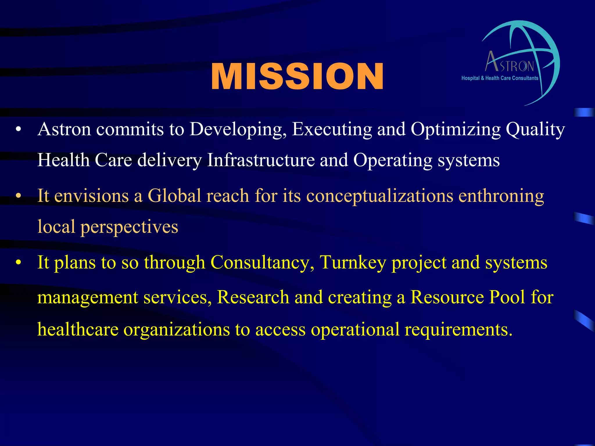 Astron hospital and healthcare consultants pvt. ltd. | PDF