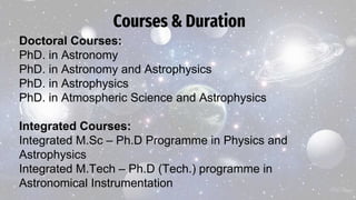 Start to end career path in Astronomy. | PPTX