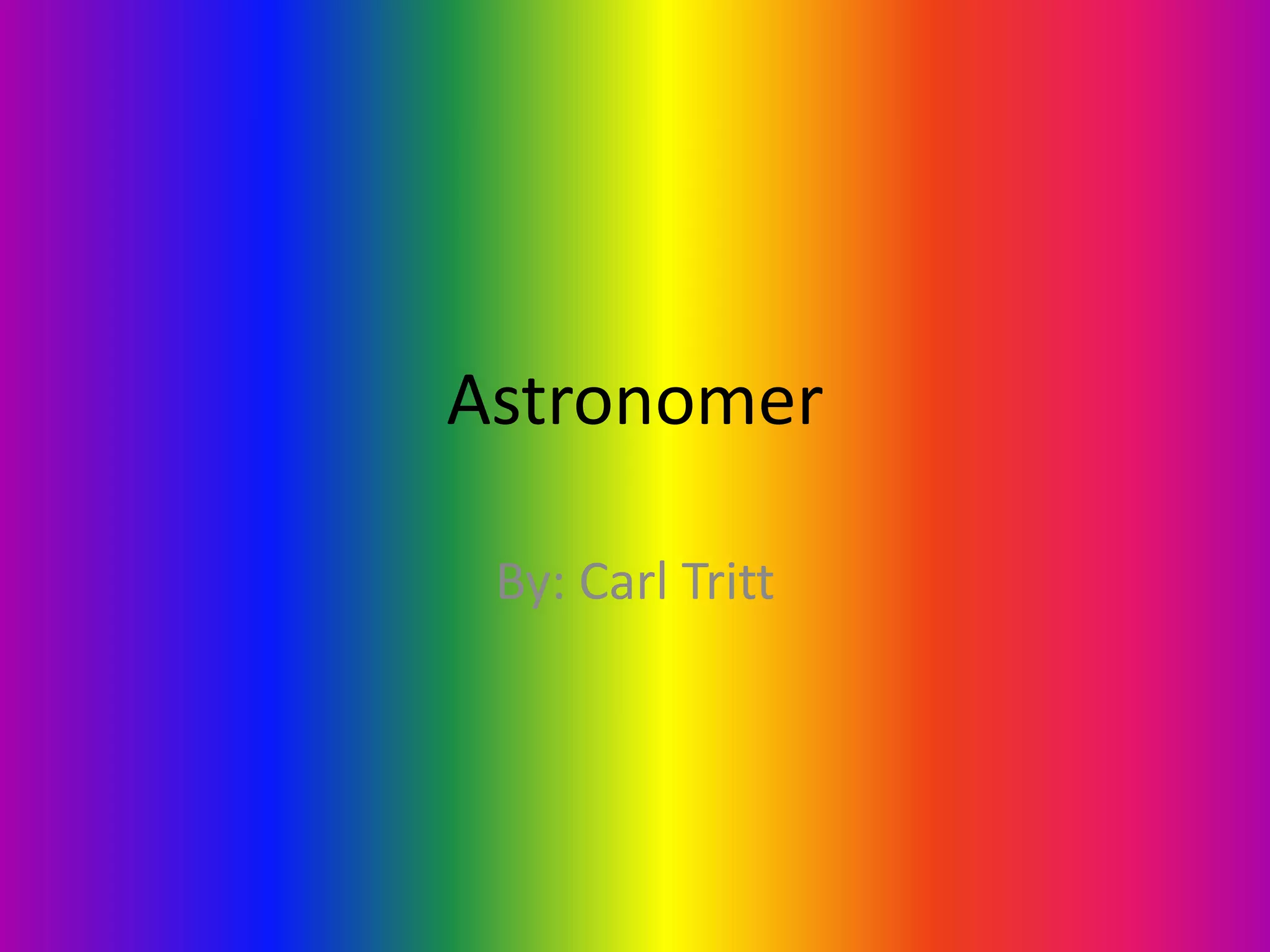 Astronomer career | PPTX