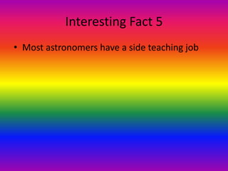 Astronomer career | PPTX
