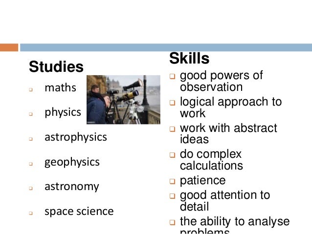 The profession of Astronomers
