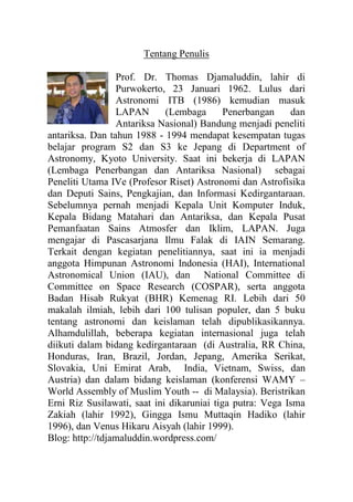 Astronomi memberi-solusi-penyatuan-ummat-lengkap | PDF