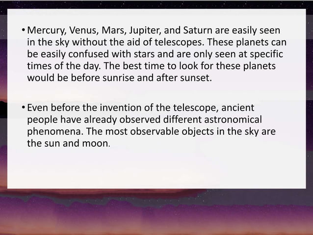 Astronomical event before the advent of telescope | PPTX