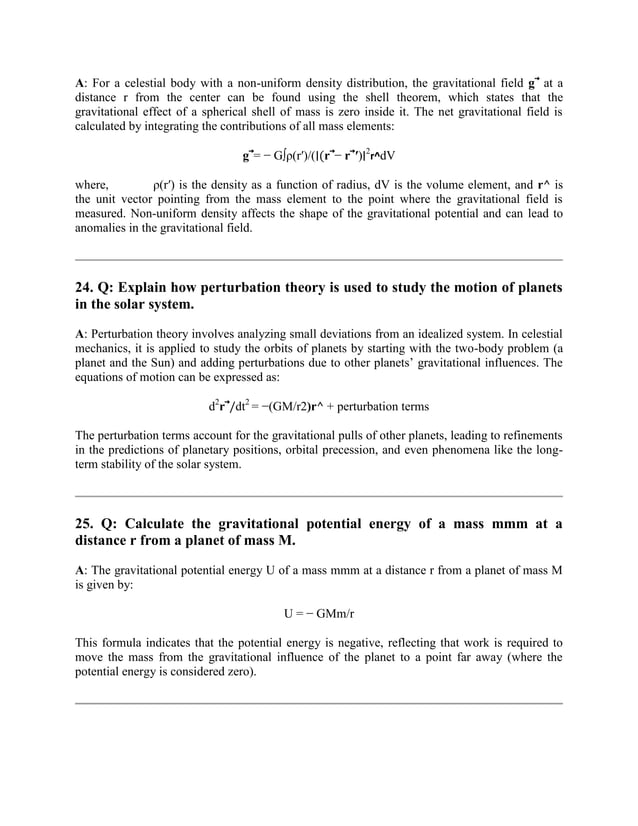 Astronomical Problems and Solutions for IAO (Celestial Mechanics).pdf | Physics | Science