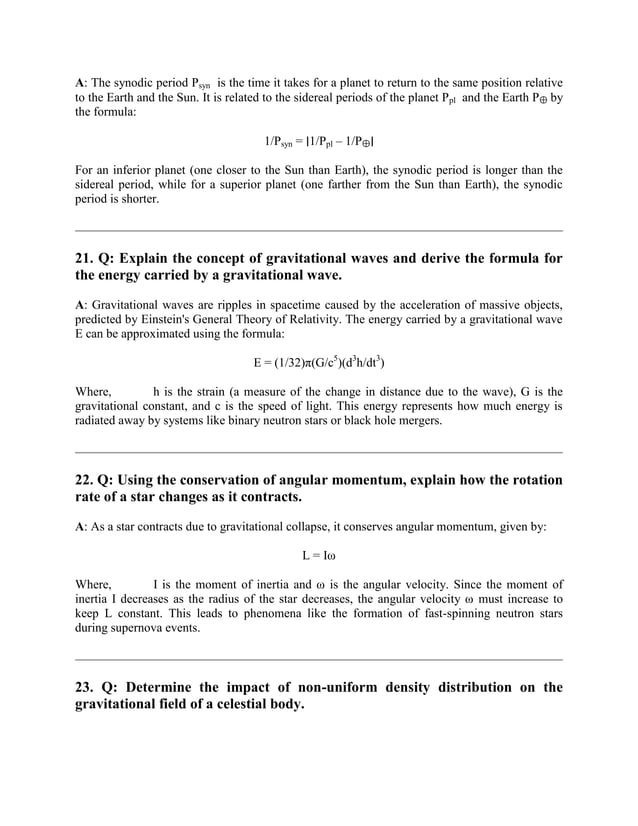 Astronomical Problems and Solutions for IAO (Celestial Mechanics).pdf | Physics | Science