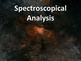Astronomical spectroscopy | PPTX | Chemistry | Science