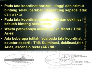 Astronomi dasar dan sifat-sifat alam semesta | PPT