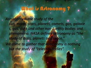 Astronomy | PPTX