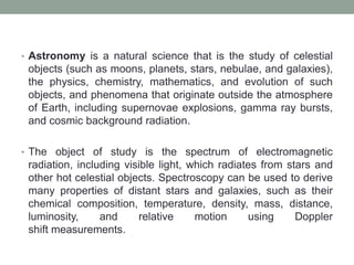 Astronomy | PPTX | Physics | Science