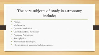 Astronomy | PPTX