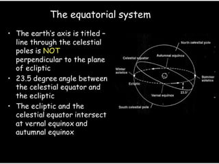 Coordinate system. ( horizontal and equatorial system) pptx | PPT