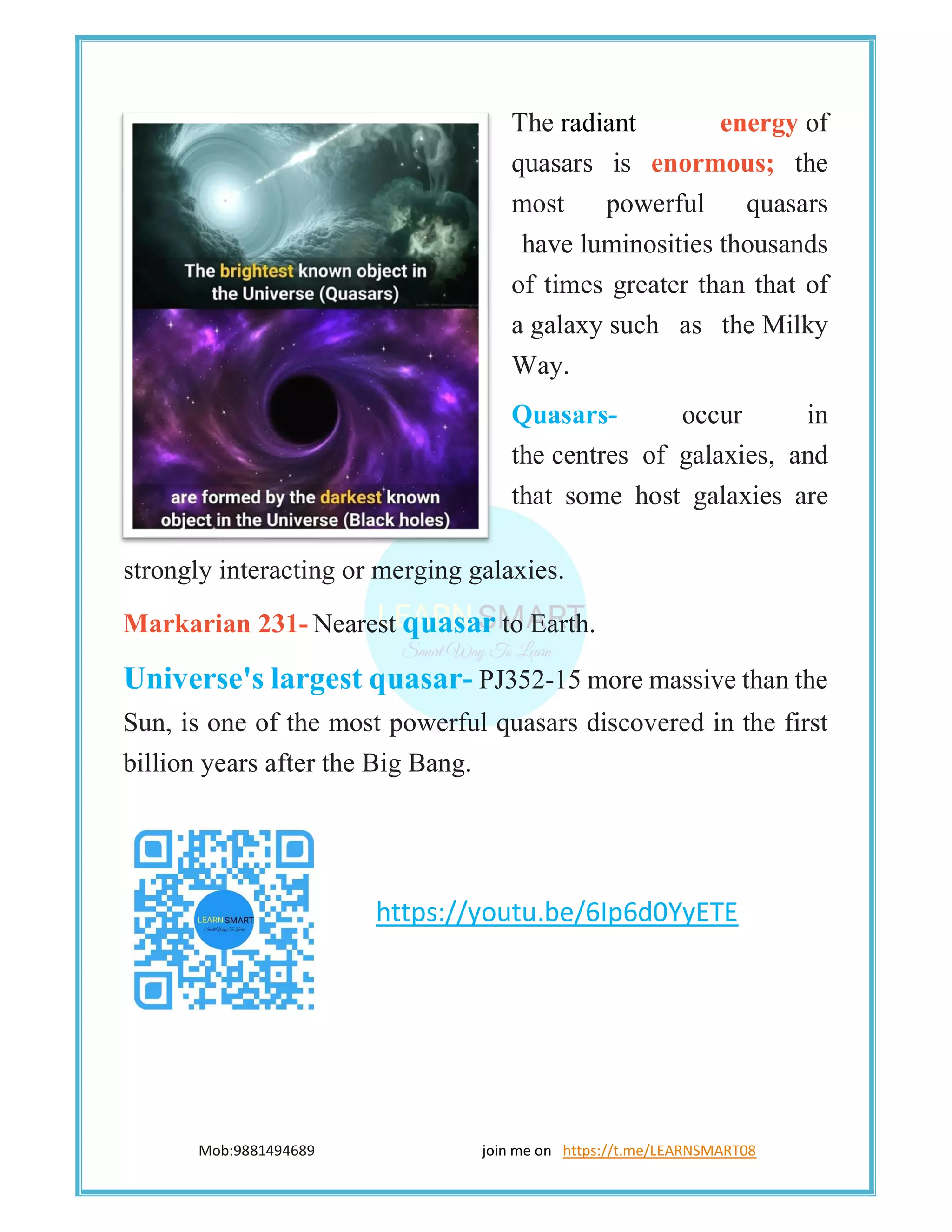 Information about QUASAR | PDF