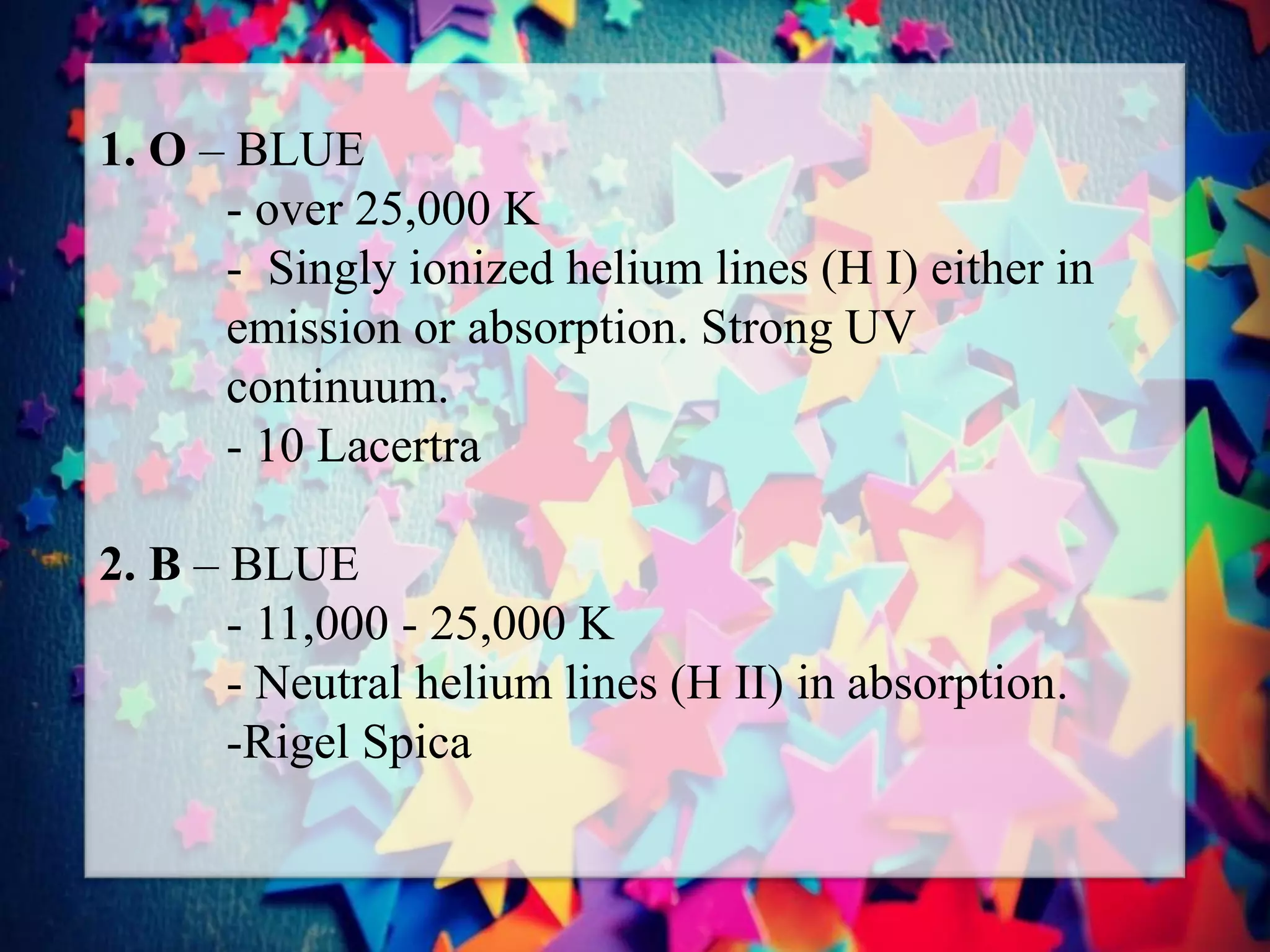 Lecture: Stars | PPT