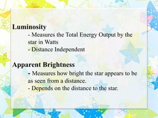 Lecture: Stars | PPT