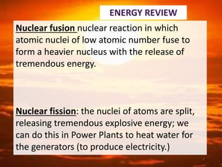 Astronomy 2: The Sun & Energy NOTES | PPTX