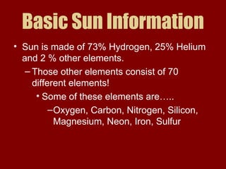 Astronomy 4.1 Energy formation and layers of the Sun - IT6230 | PPT