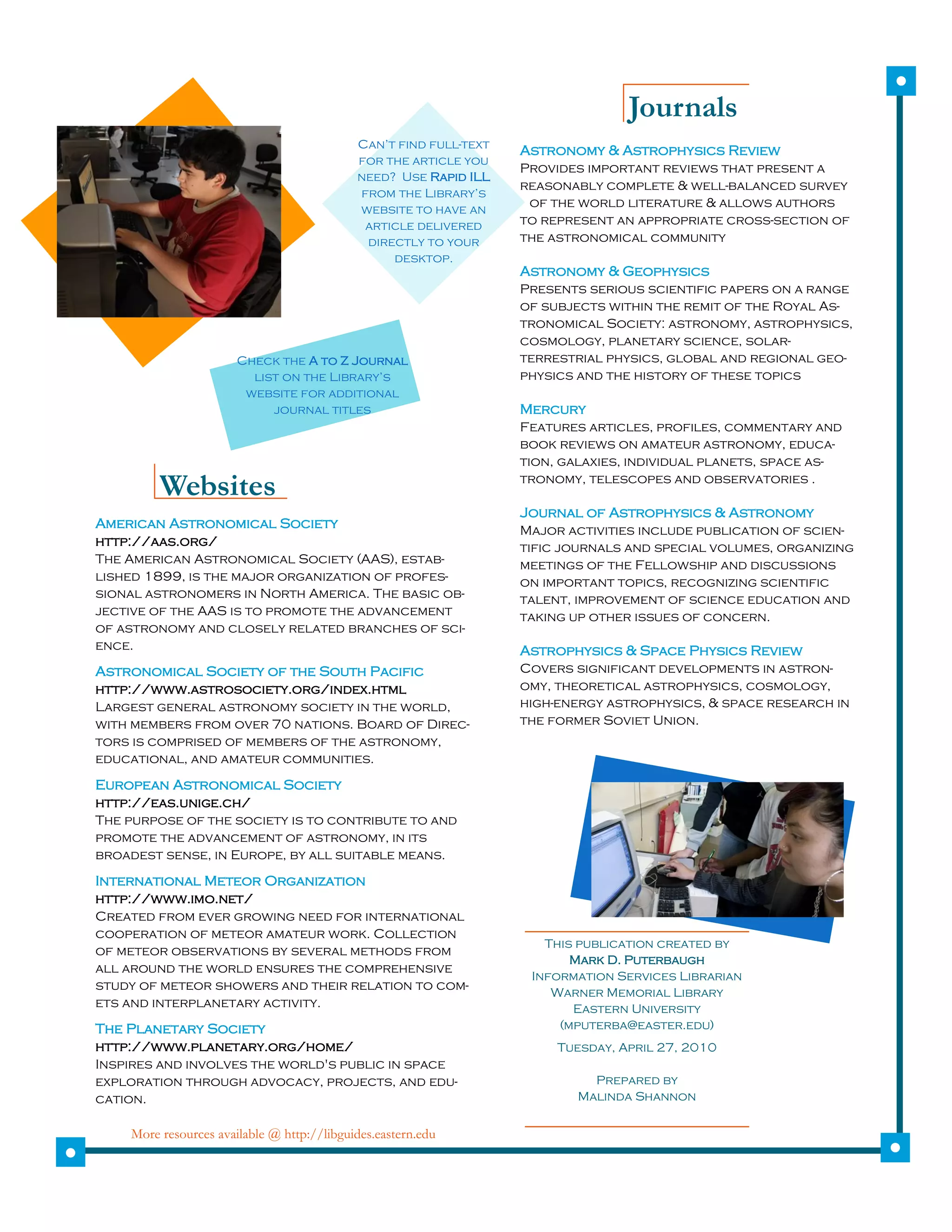 Astronomy and astrophysics | PDF