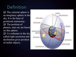 Astronomy - celestial sphere | PPTX