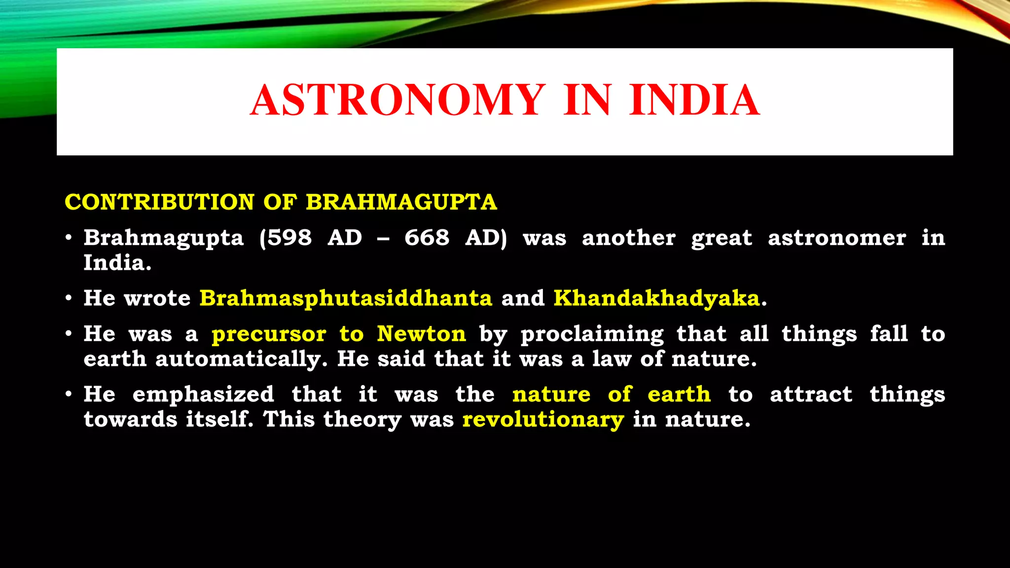 Astronomy in india | PPTX