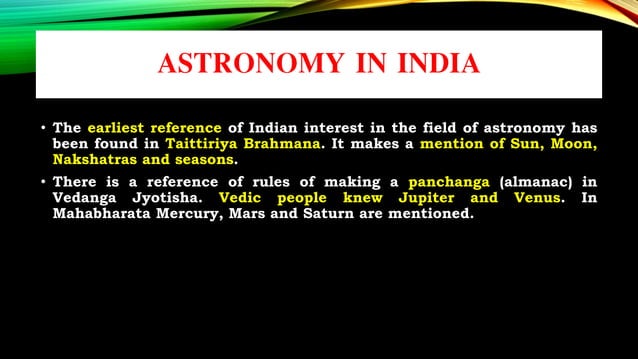 Astronomy in india | PPTX