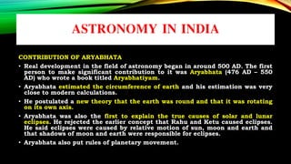 Astronomy in india | PPTX