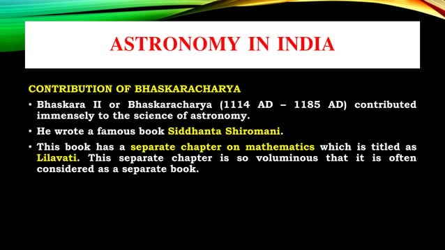 Astronomy in india | PPTX