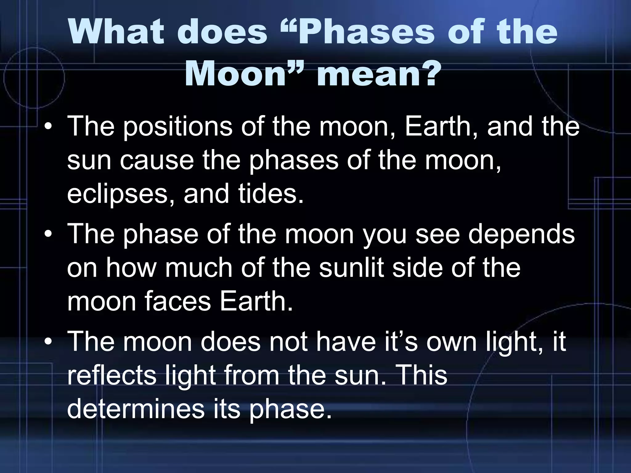 Astronomy lunar phases eclipses and tides | PPTX