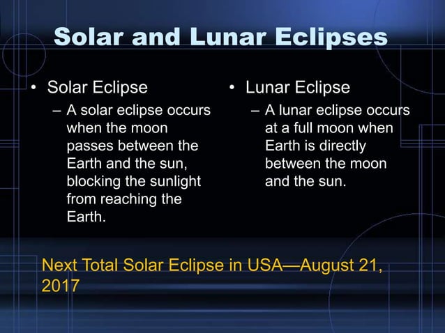 Astronomy lunar phases eclipses and tides | PPTX | Science