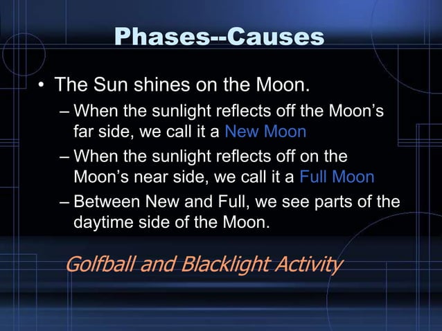 Astronomy lunar phases eclipses and tides | PPTX | Science