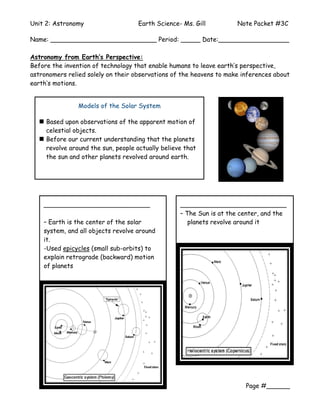 Astronomy np3 outline | PDF