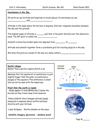 Astronomy np3 outline | PDF