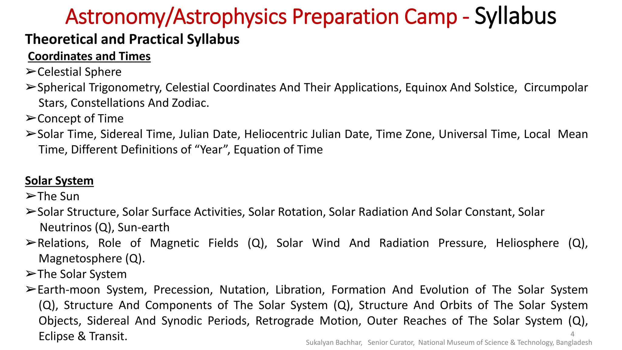 Astronomy or Astrophysics Olympiad Revision Guide | PDF