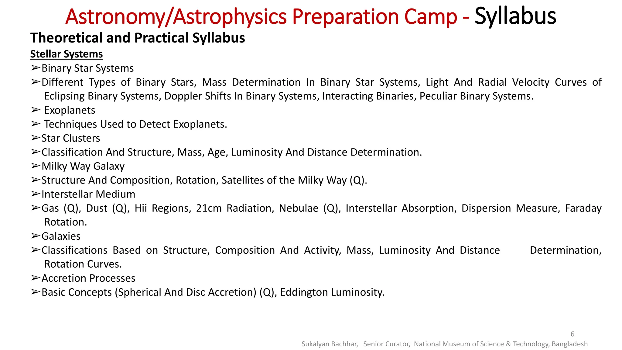 Astronomy or Astrophysics Olympiad Revision Guide | PDF