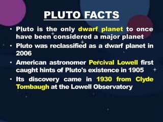 Dwarf Planet PLUTO 2015 | PPTX | Geology | Science