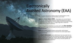 Astronomy for Beginners: Smart Telescopes & Live Stacking | PPTX