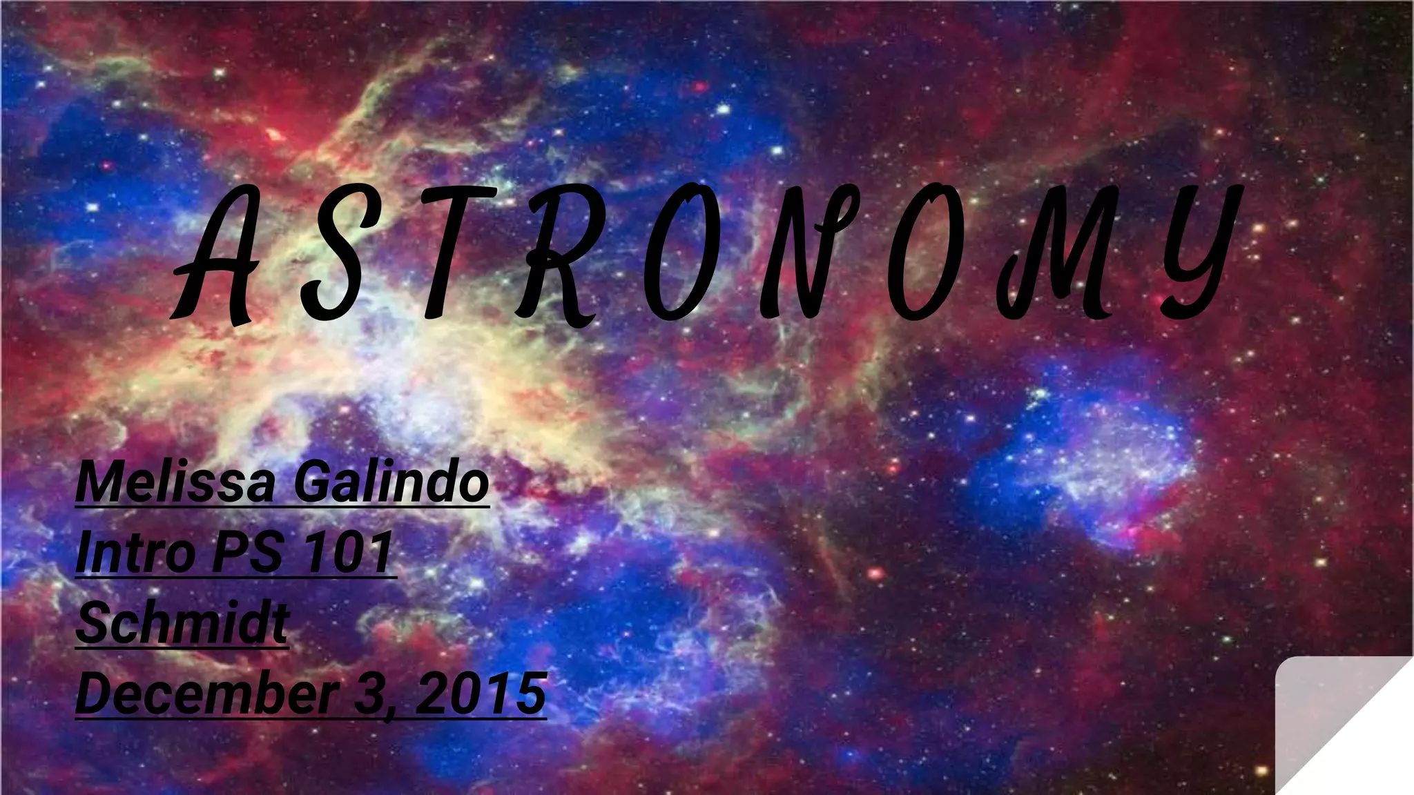 Astronomy presentation | PPTX