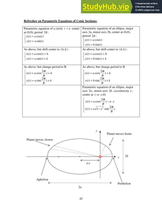 Astronomy Projects For Calculus And Differential Equations | PDF