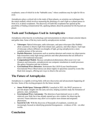 Understanding Astrophysics: Exploring the Mysteries of the Universe | PDF