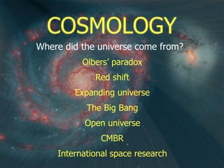 IB Astrophysics - cosmology - Flippingphysics by nothingnerdy | KEY