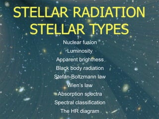 IB Astrophysics - stellar radiation and types - Flippingphysics by ...